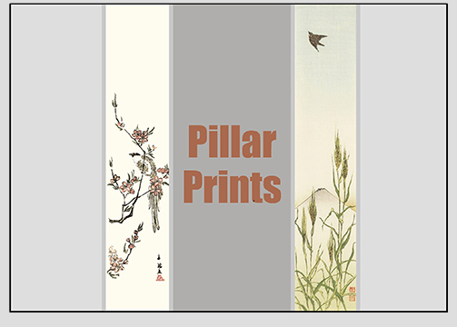Pillar Prints in the Reader Collection of Japanese Flower and Bird Art